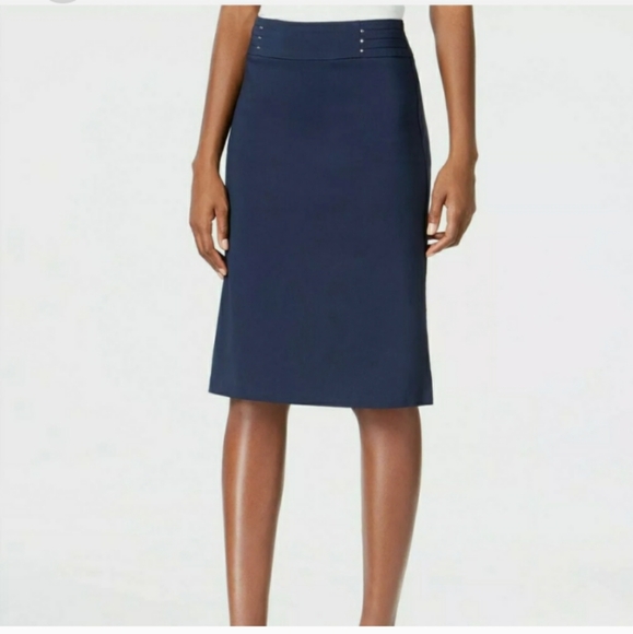 JM Collection | Skirts | Nwt Jm Collection Sz Xs Navy Skirt | Poshmark